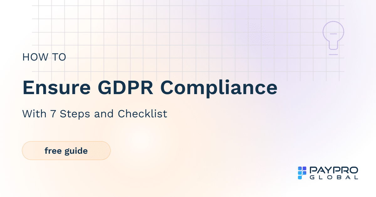 How to Ensure GDPR Compliance for SaaS [Checklist]
