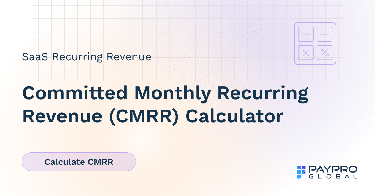 Calculadora de Receita Recorrente Mensal Comprometida (CMRR) de SaaS