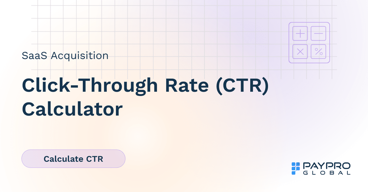 SaaS Click-Through Rate (CTR) Calculator