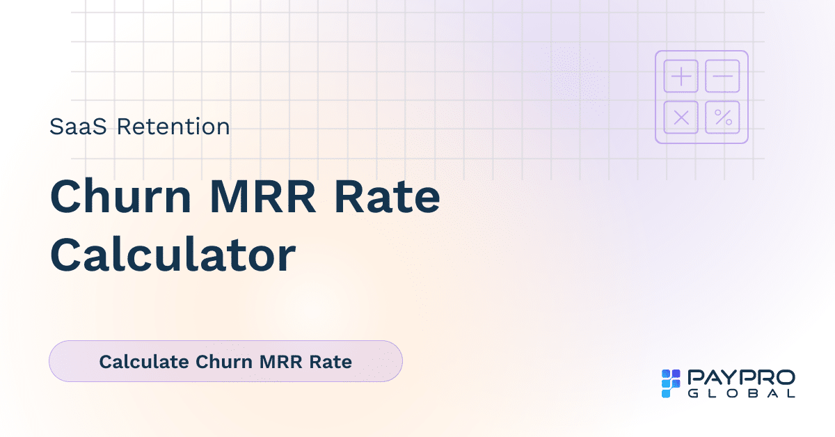 SaaS Churn MRR Rate Calculator