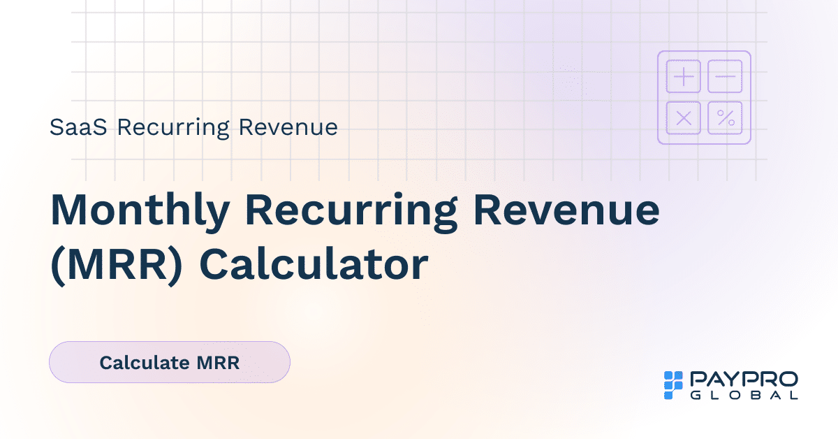 SaaS 월간 반복 수익(MRR) 계산기