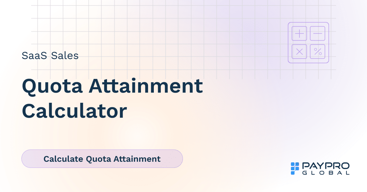 Calculadora de atingimento de cotas SaaS Calculadora de atingimento de cotas SaaS