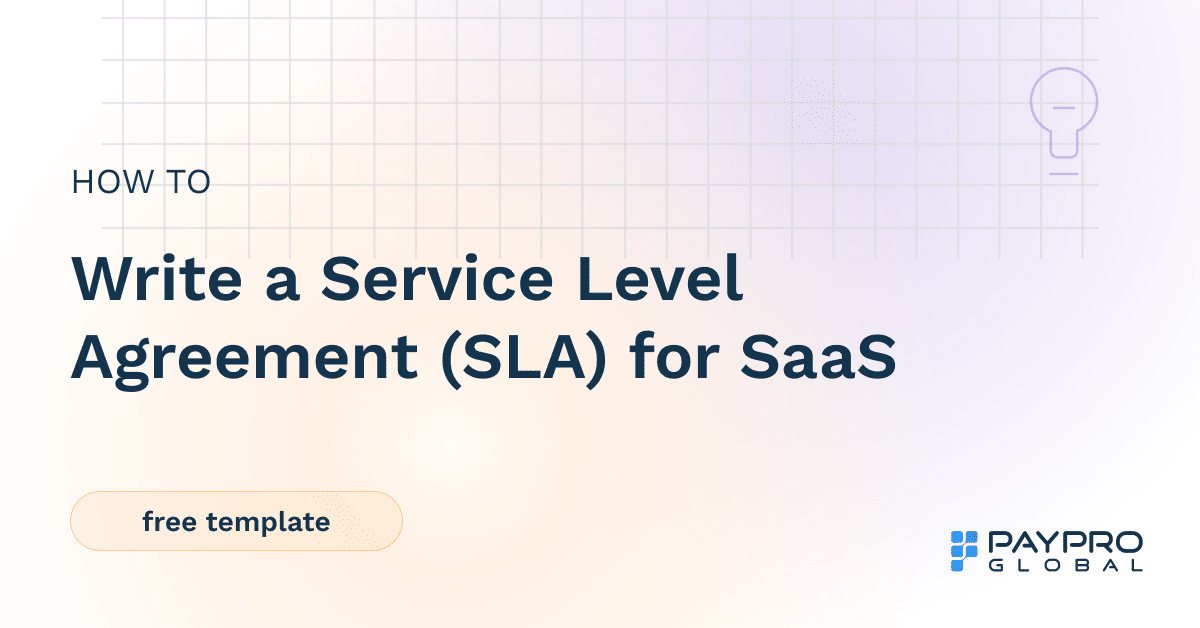 How to Write SaaS Service-Level Agreement [with Template]
