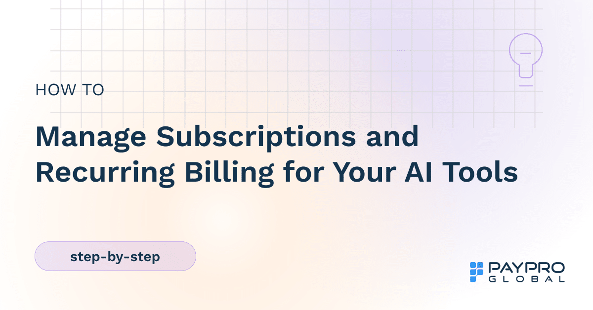 How to Manage AI Subscriptions & Recurring Billing